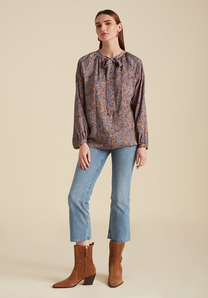 Helena Blouse Aster Floral | Womenswear Tops | Lily and Lionel – Lily ...