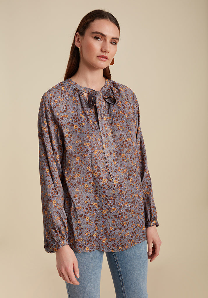 Helena Blouse Aster Floral | Womenswear Tops | Lily and Lionel – Lily ...