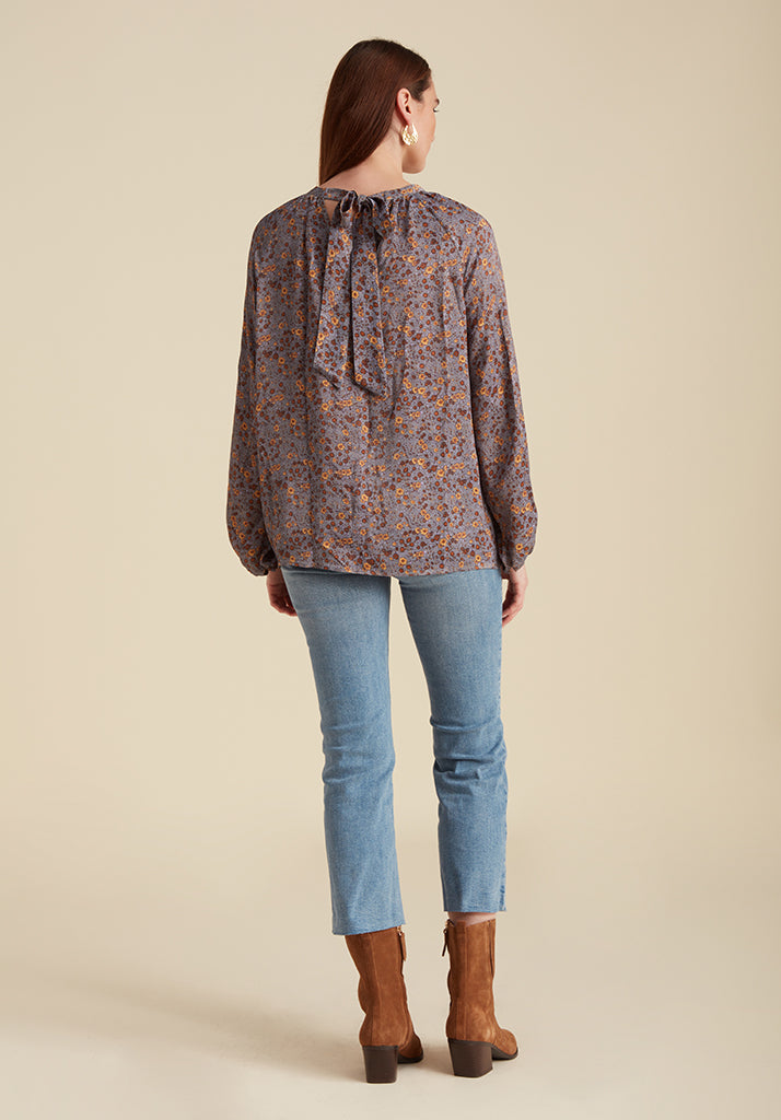 Helena Blouse Aster Floral | Womenswear Tops | Lily and Lionel – Lily ...