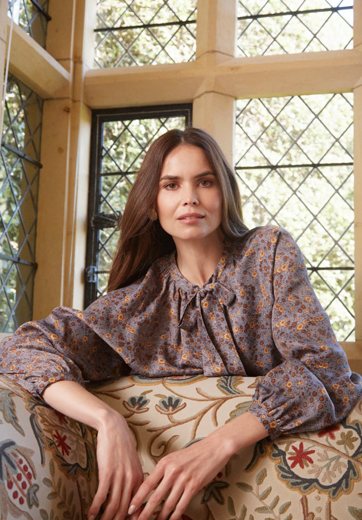 Helena Blouse Aster Floral | Womenswear Tops | Lily and Lionel – Lily ...