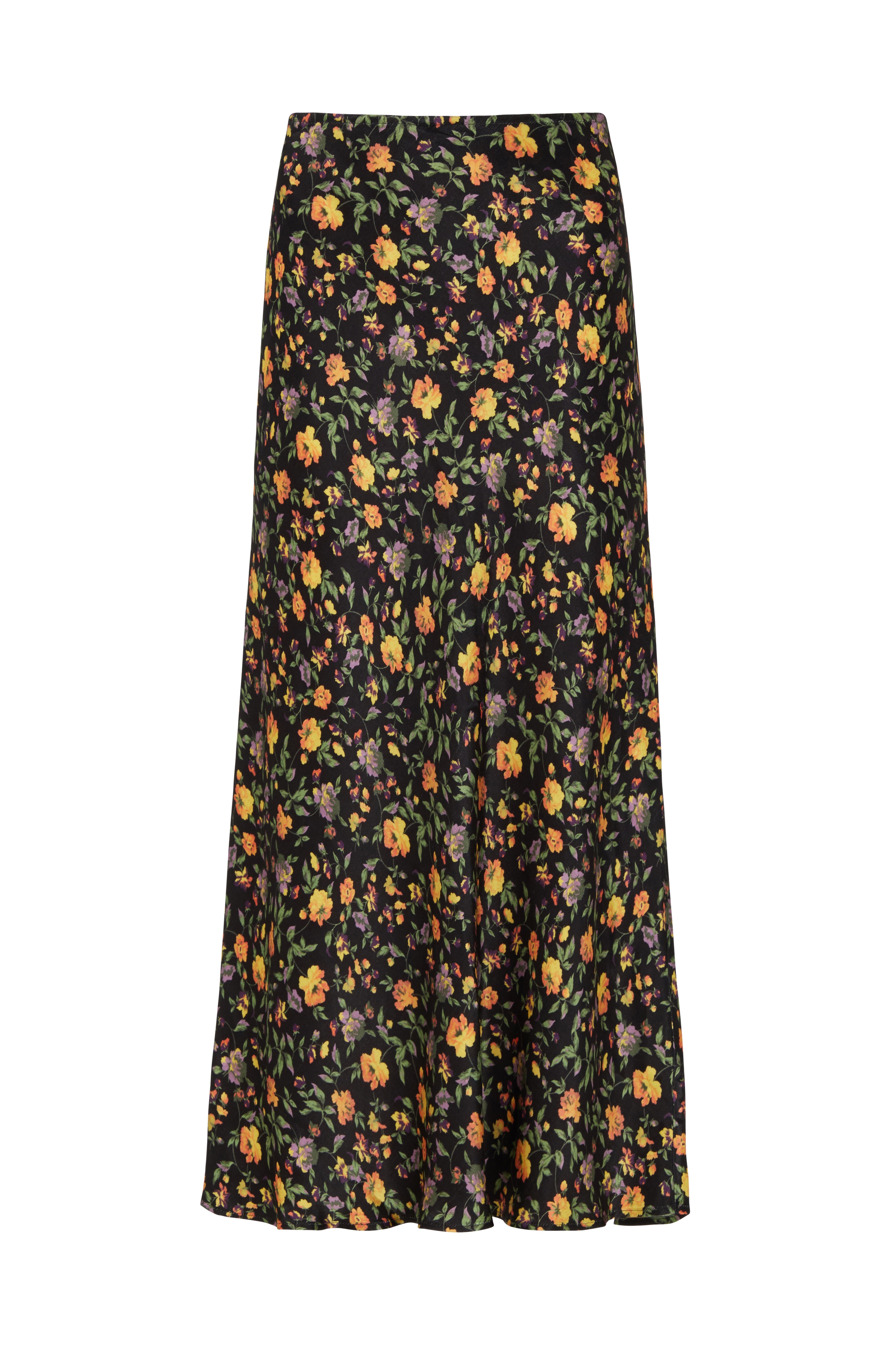 Poppy Floral Midi Skirt in Multi | Skirts | LilyandLionel – Lily and ...