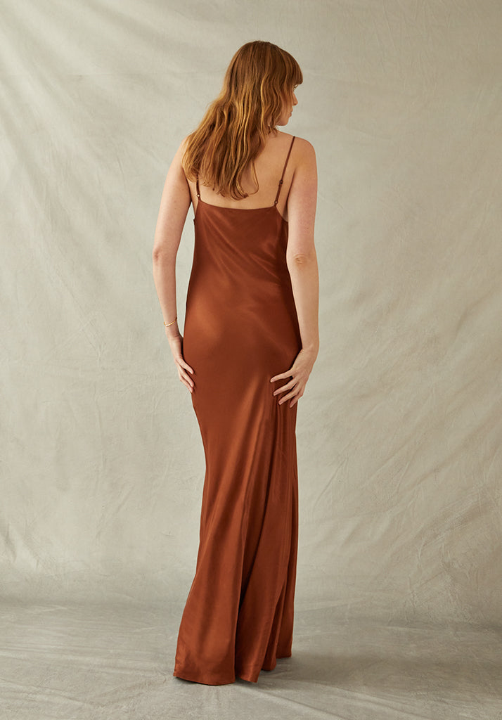 Roxy Dress Brown Solid | Womenswear Dresses | Lily and Lionel – Lily ...