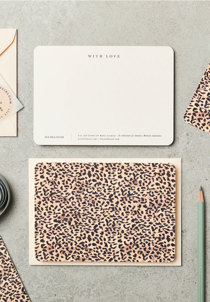 Heirloom Vintage Leopard Notecards (set of 6) | Accessories ...